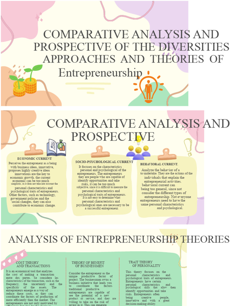Entrepreneurship Theories Comparative Analysis | PDF | Entrepreneurship ...