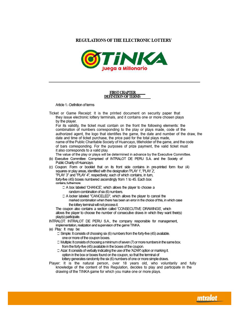 Tinka Regulations | PDF | Credit Card | Banks