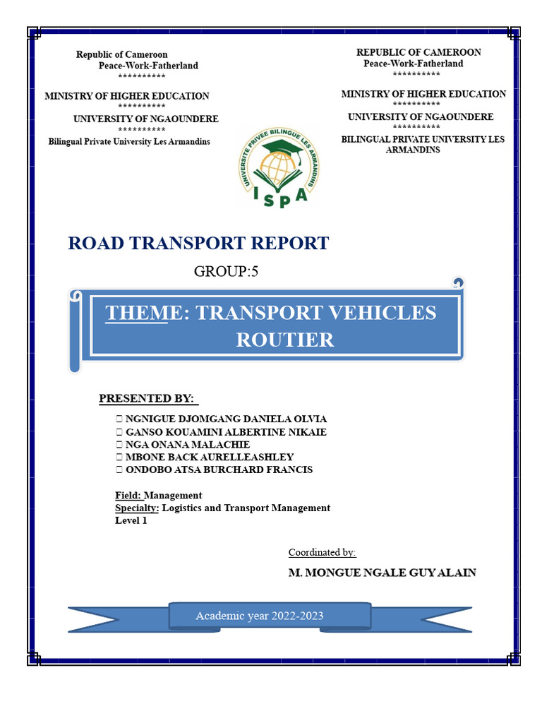 Road Transport Report PDF | PDF | Semi Trailer Truck | Trailer (Vehicle)