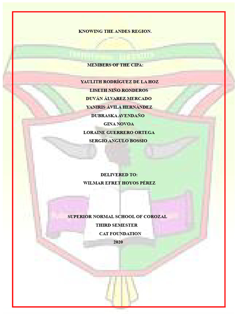 Recreational Leisure Project Andes Region | PDF