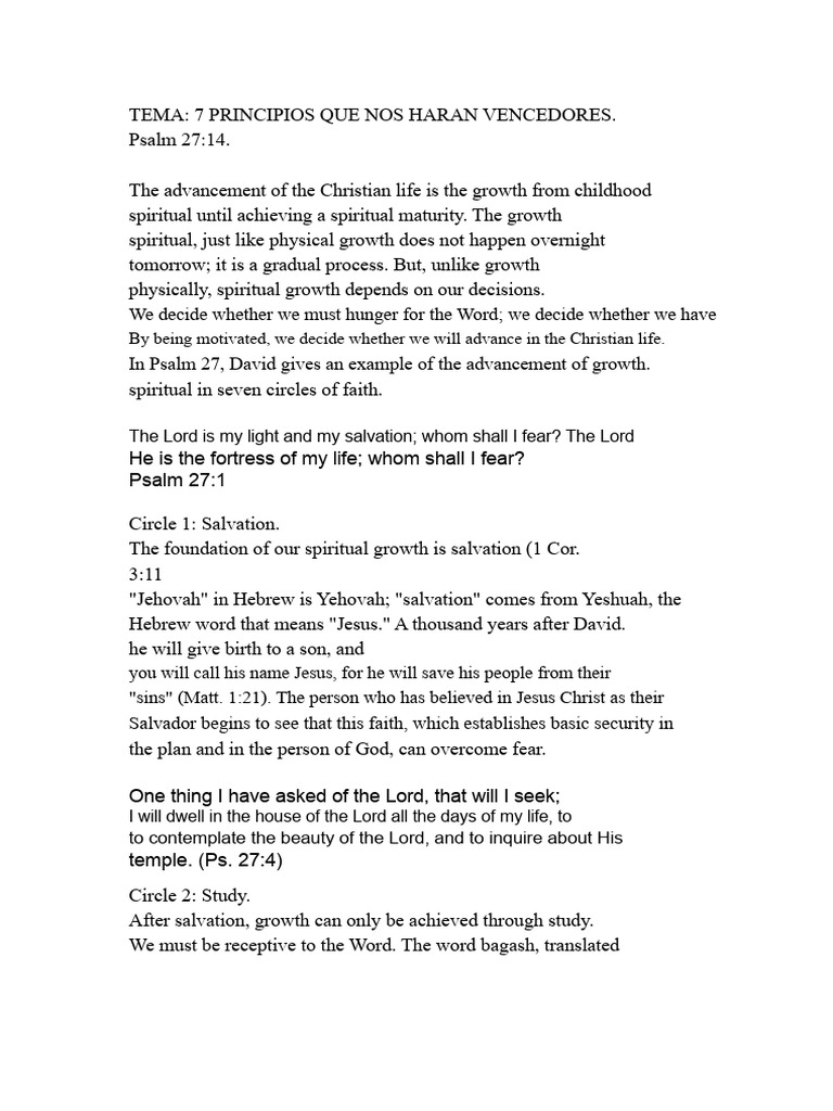 7 Principles for Spiritual Growth | PDF | Salvation | Logos (Christianity)