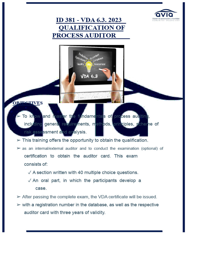 VDA 6.3 Definitive | PDF | Audit | Evaluation