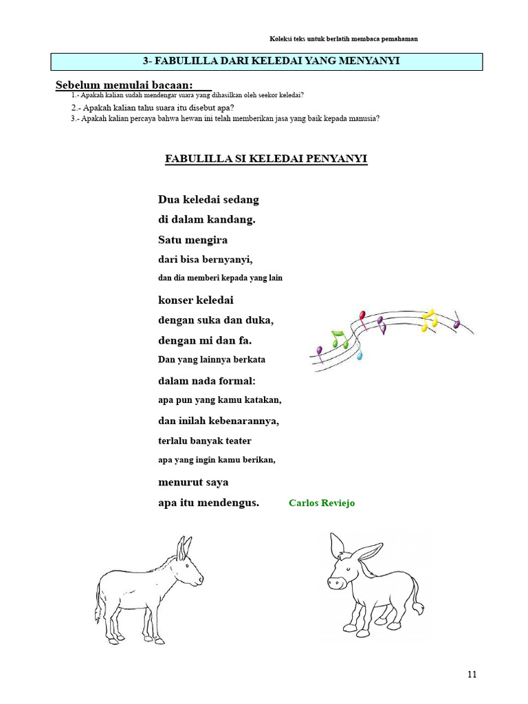 Keldai Penyanyi | PDF