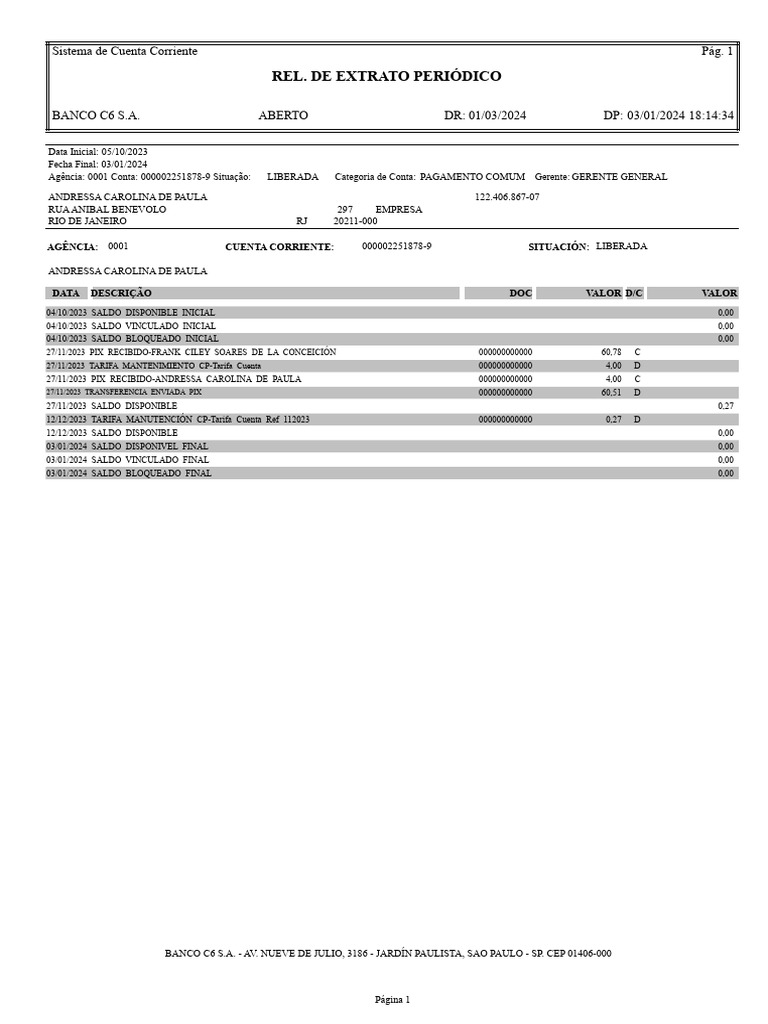 Banco C6 | PDF | Bancario