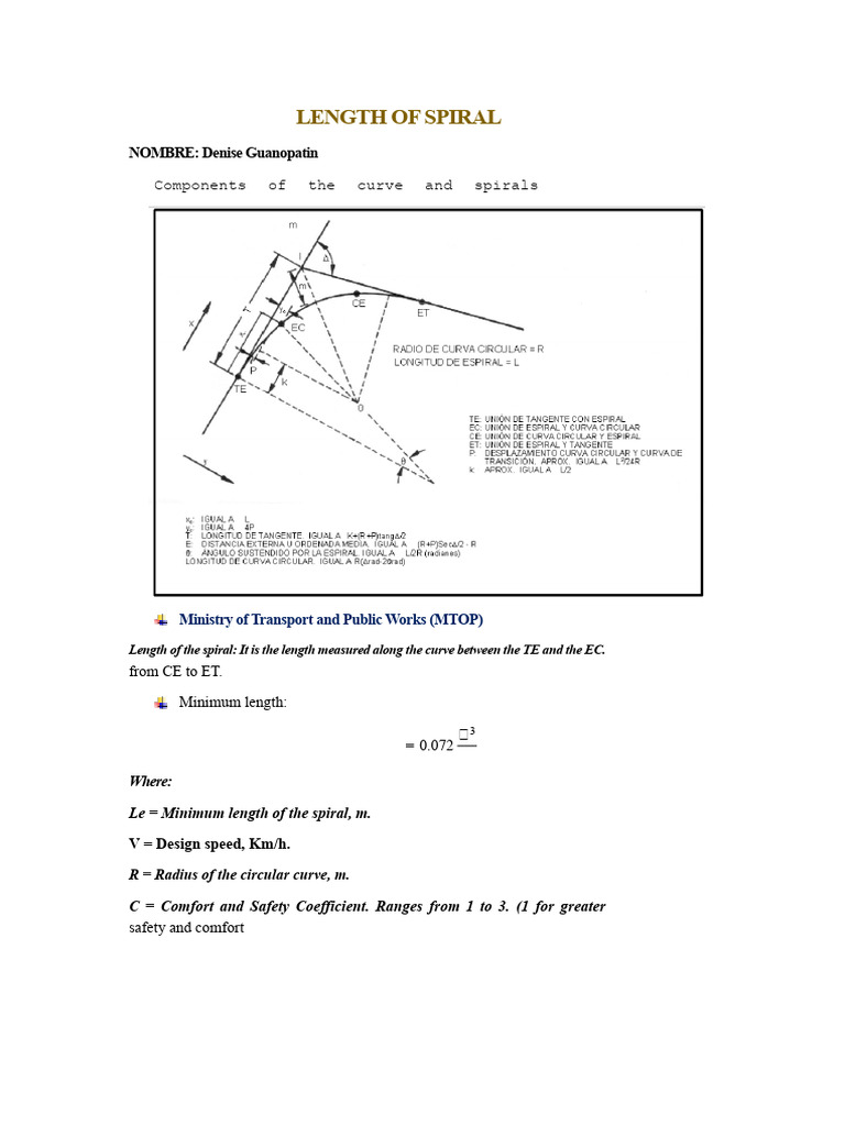 Length of Spiral | PDF | Curvature | Mathematics