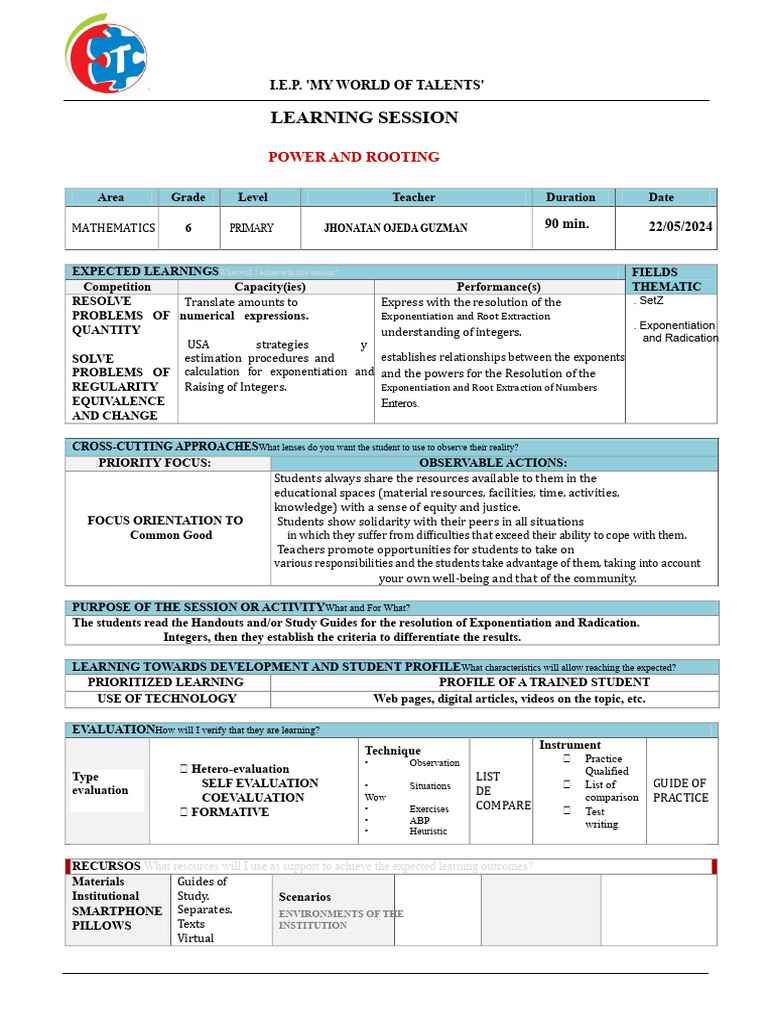 Learning Session - Power and Radiation - 6TH Grade | PDF ...