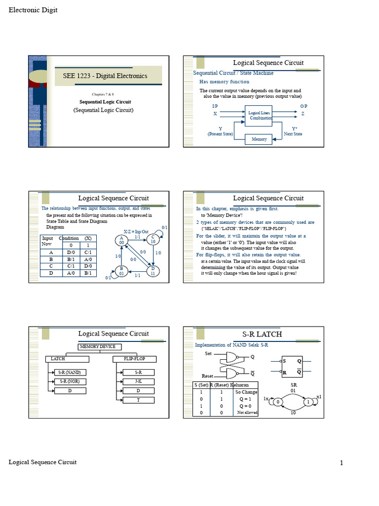 Sequential Logic Circuit | PDF | Electronic Engineering | Computing