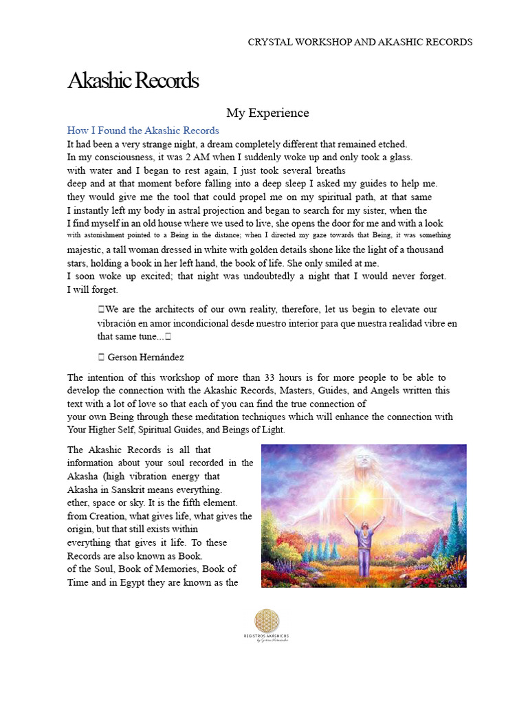 Akashic Records Manual | PDF | Spirituality