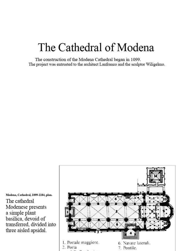 The Cathedral of Modena | PDF | Vault (Architecture)