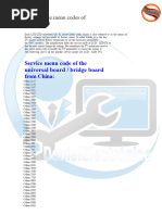 LCD/LED TV Service Menu Codes Guide | PDF | Menu (Computing ...