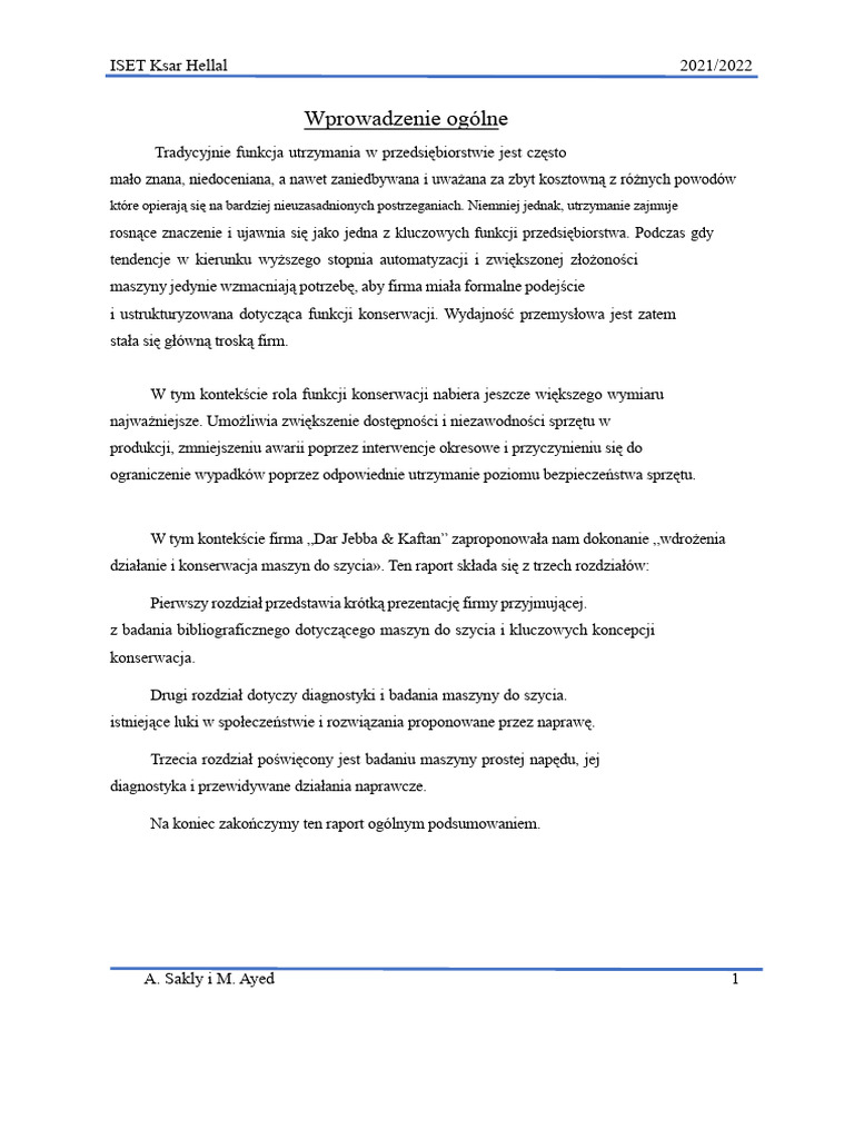 Raport Pfe Finall Poprawiony | PDF