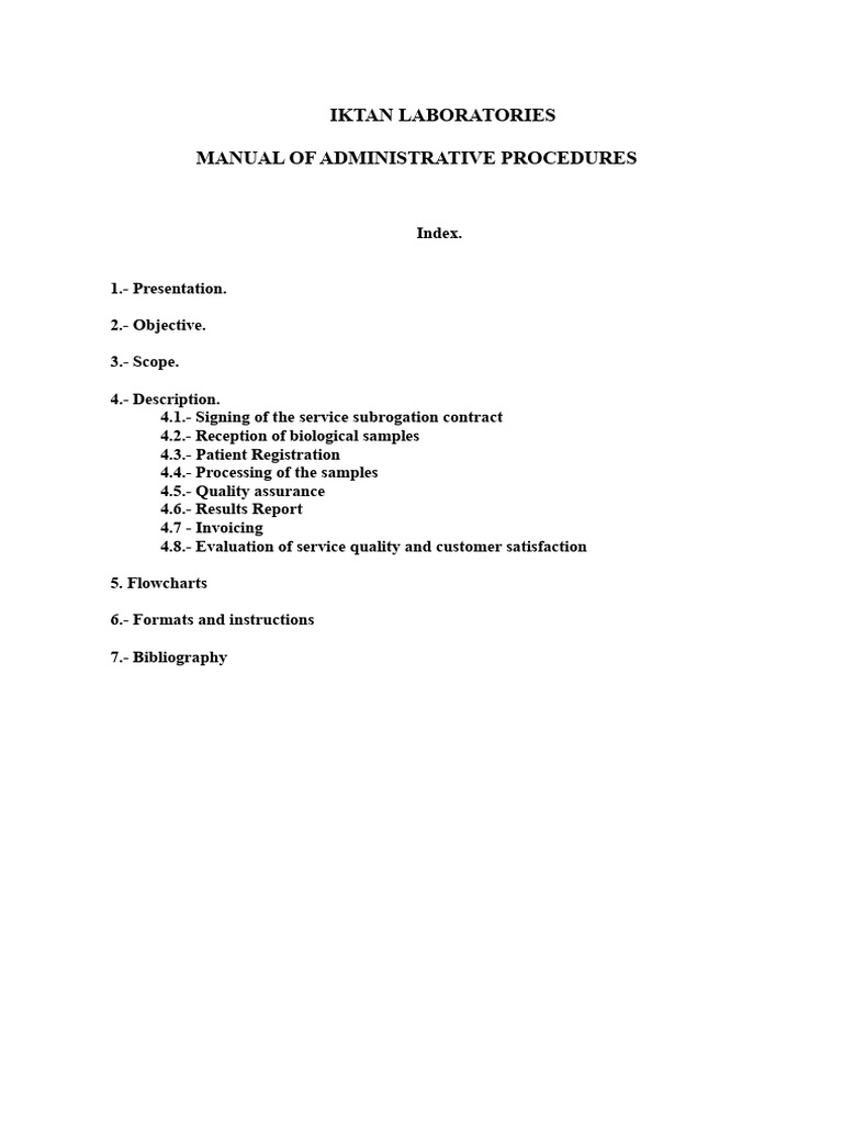 Administrative Manual | PDF | Laboratories