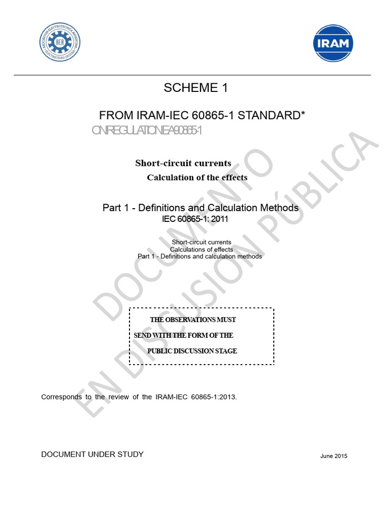 Short-Circuit Current Calculation Guide | PDF | Electric Current | Force