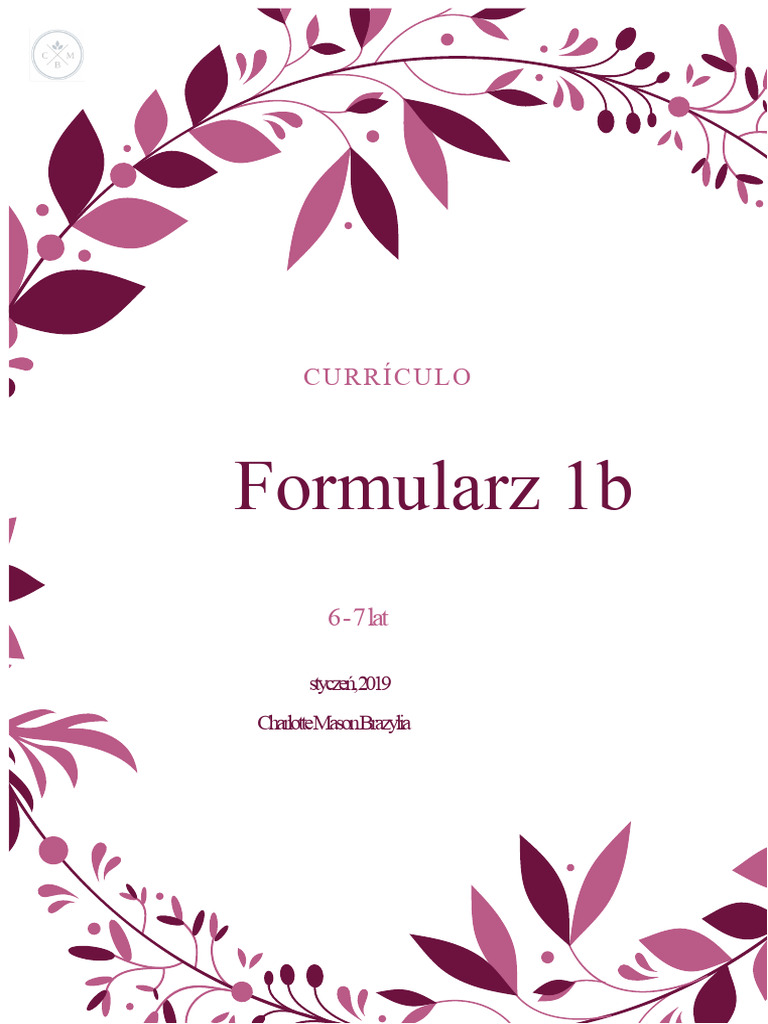 Charlotte Mason Rok 1 | PDF
