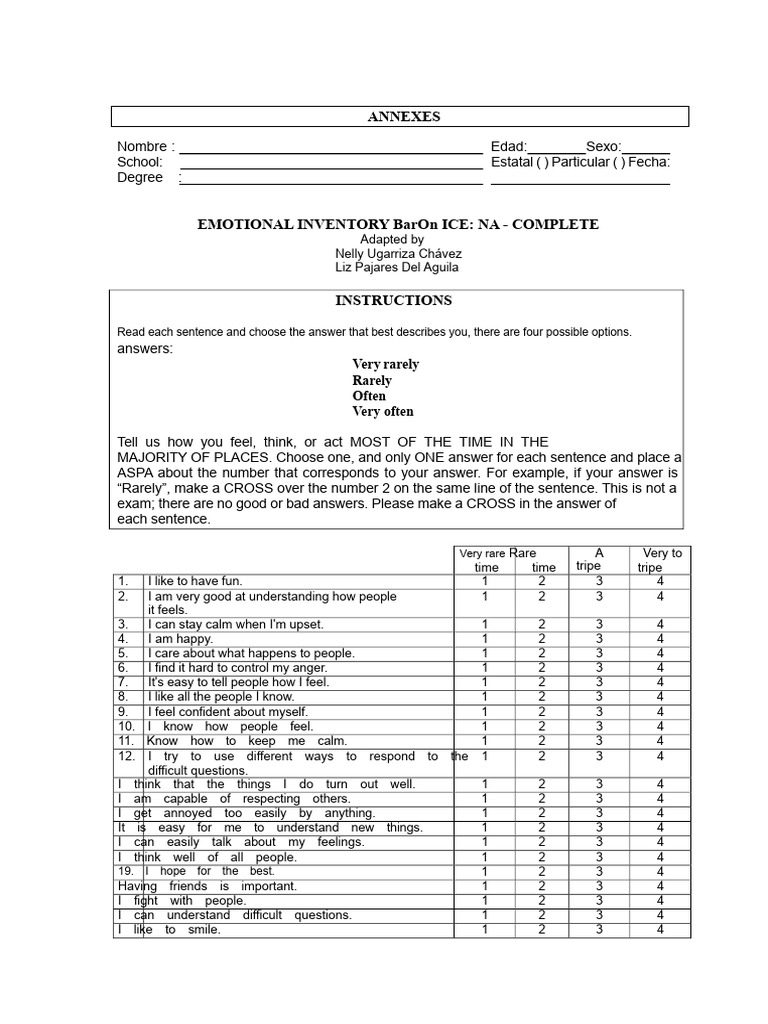 Ice Baron NA - Questionnaire | PDF