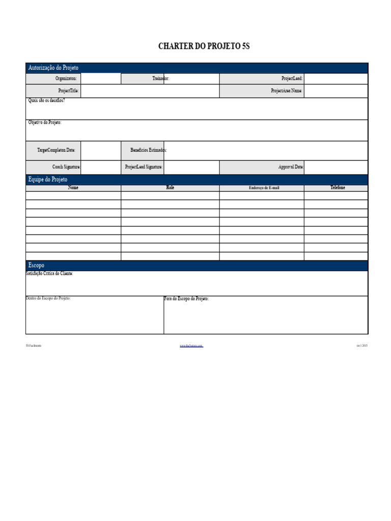 5S-Documento de Projeto | PDF