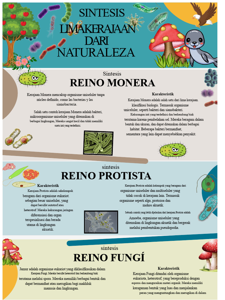 Karakteristik Lima Kerajaan Biologi | PDF