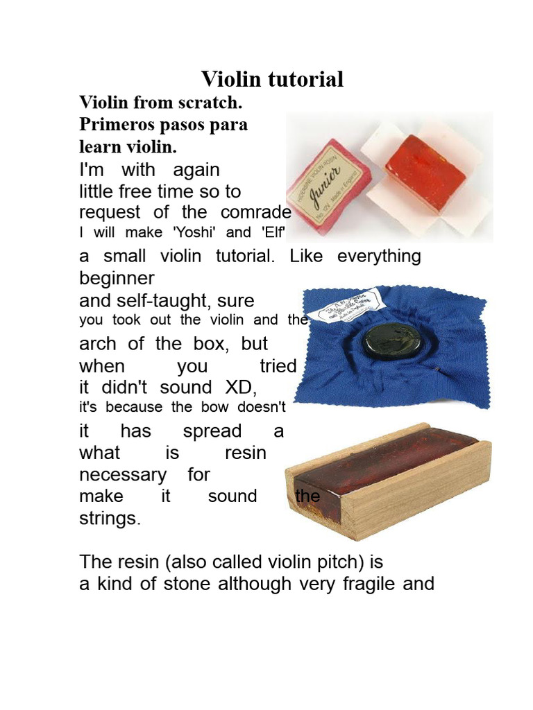 Violin Tutorial | PDF | Violin | String Instruments