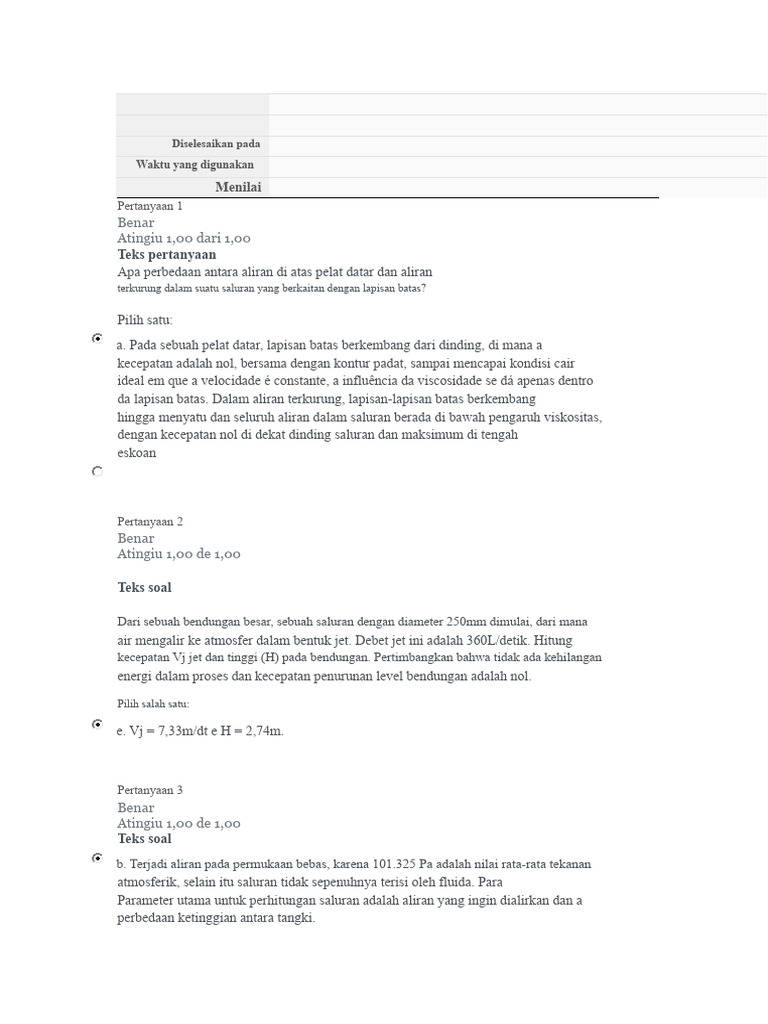 Unit 1 - Exercises Fixation | PDF