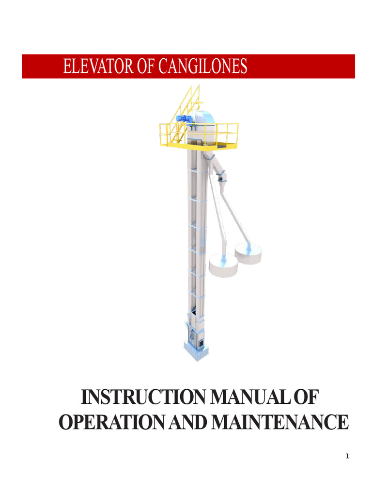 Cangilones Elevator Operation Manual | PDF | Elevator | Belt (Mechanical)