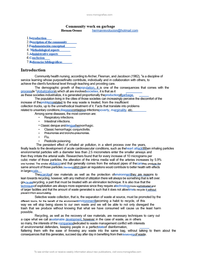 Community Work Trash | PDF | Waste | Recycling