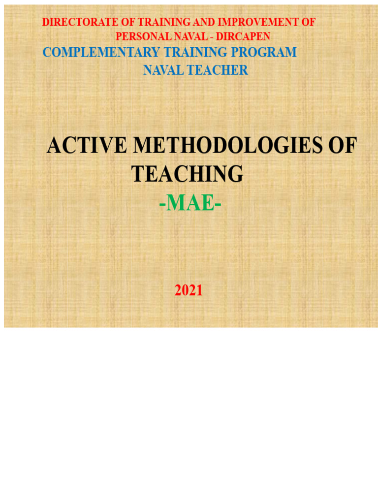 Active Teaching Methodologies Guide | PDF | Learning | Project Based ...