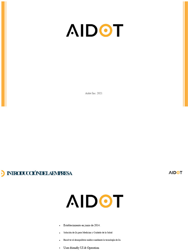 Introducción A La Empresa AIDOT | PDF | Inteligencia artificial ...