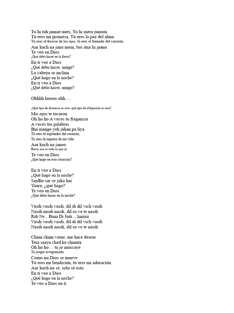 Eres Tú, Mi Paraíso. | PDF