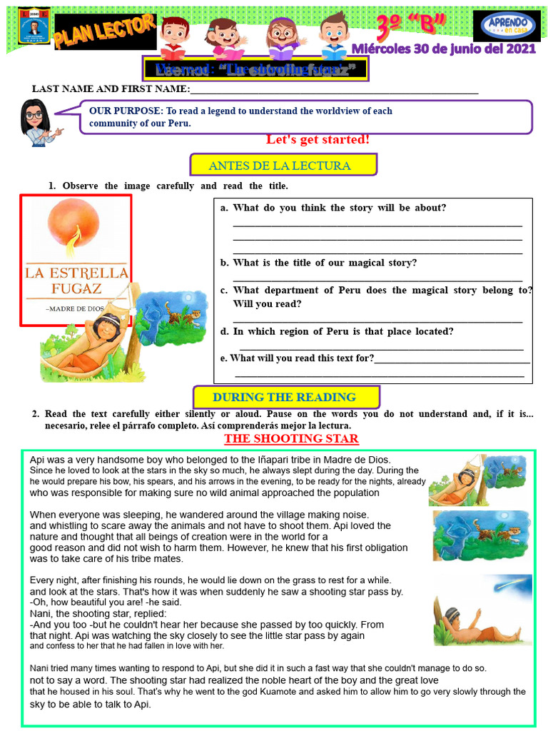 Reading Shooting Star | PDF
