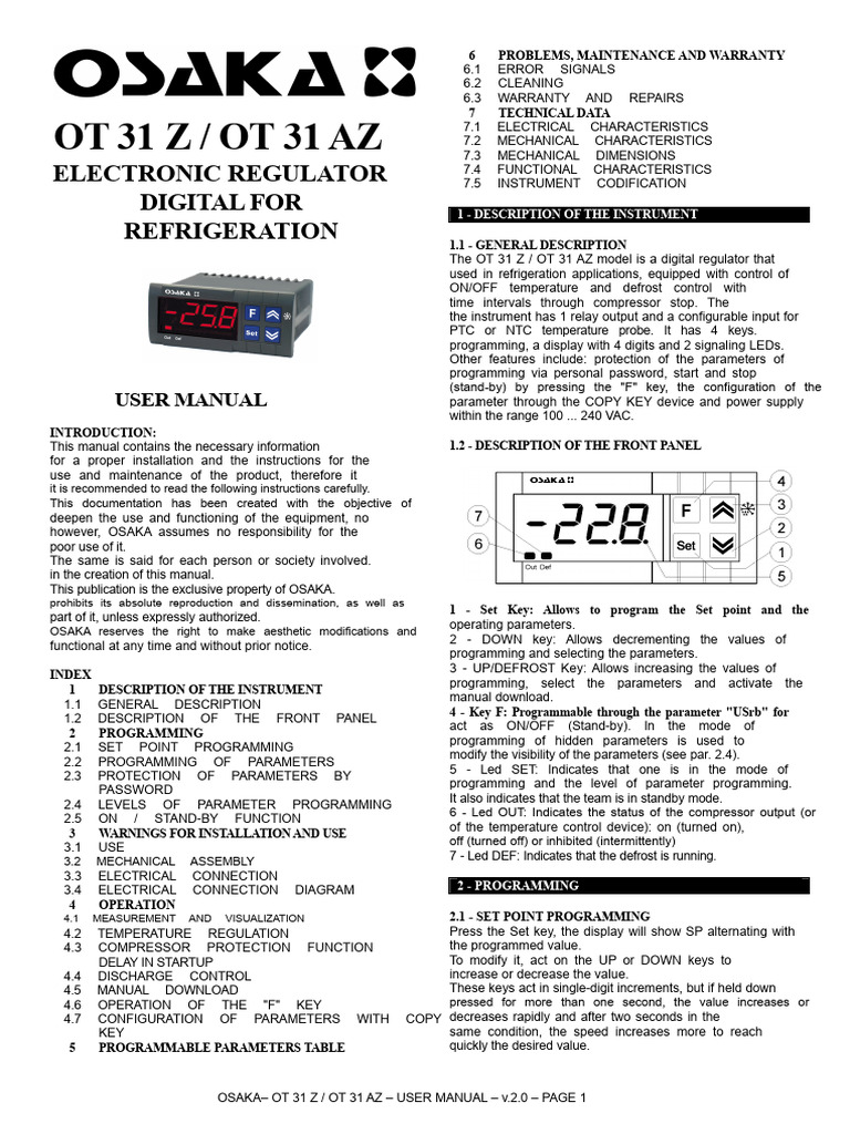 Osaka Manual | PDF | Power Supply | Parameter (Computer Programming)