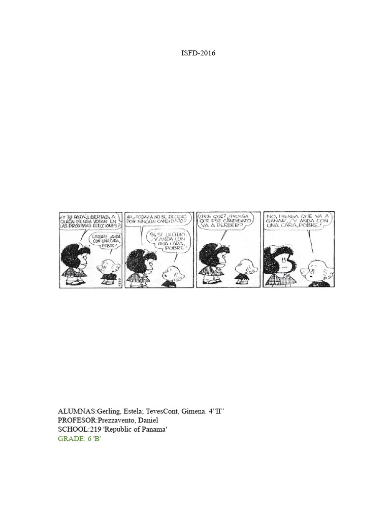 Teaching Sequence of Language: The Comic Strip: ISFD-2016 | PDF ...