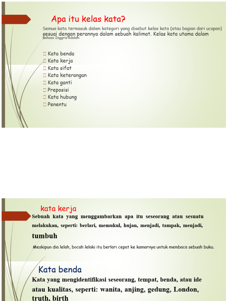 Kelas Kata | PDF