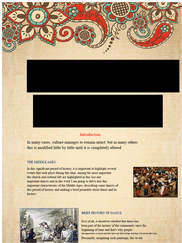 Dance of The Middle Ages | PDF