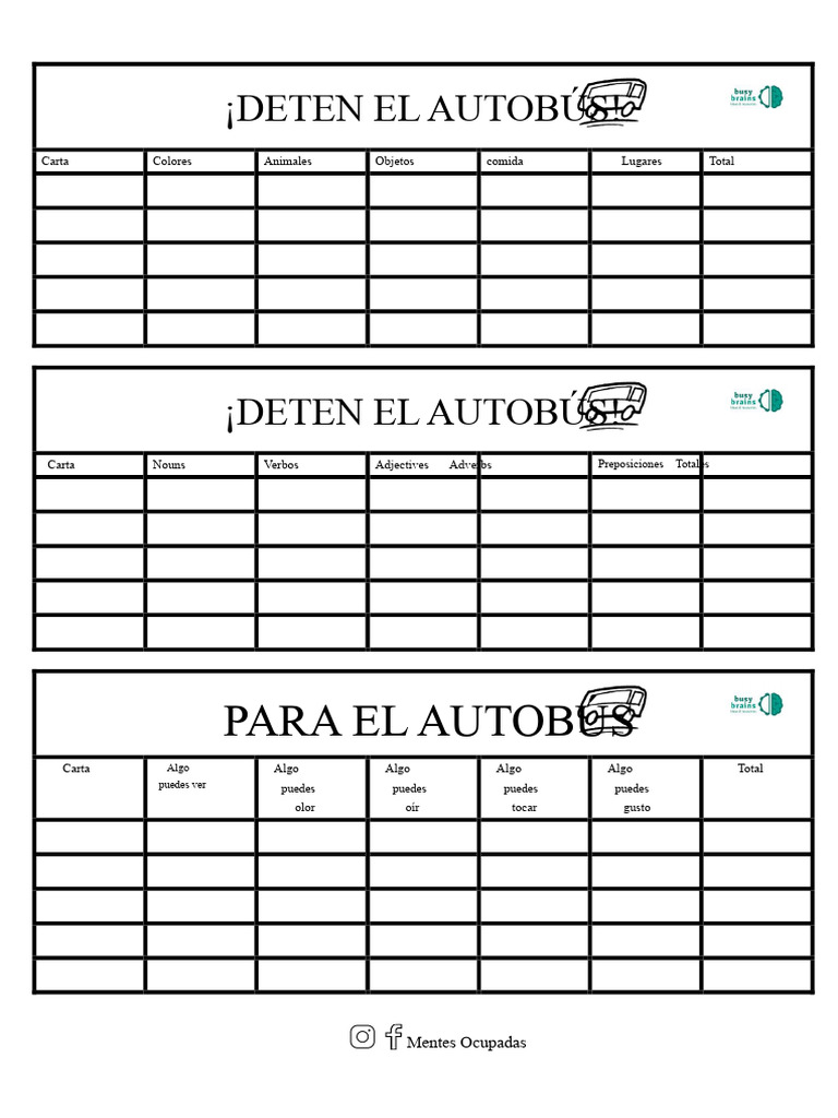 Deten El Autobús PDF | PDF