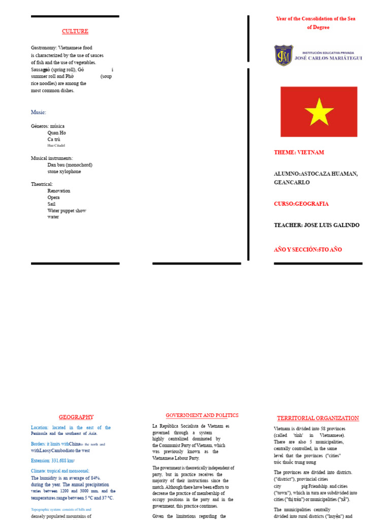 Vietnam triptych | PDF | Vietnam | Vietnamese Cuisine