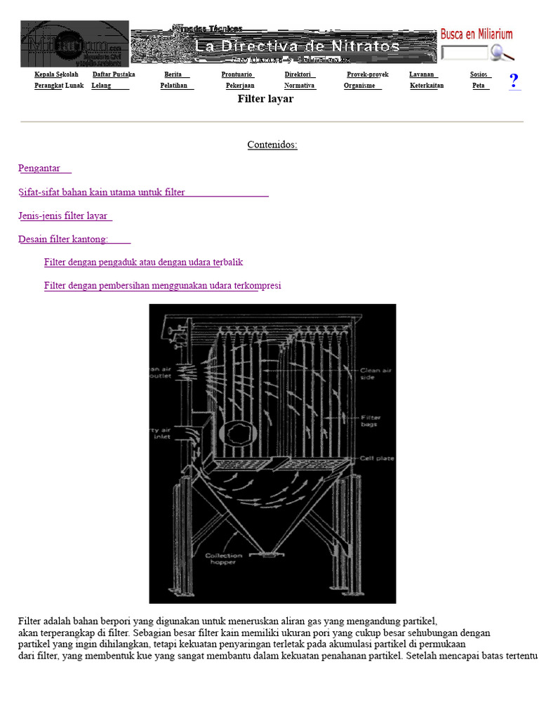 Desain Filter Kantong | PDF