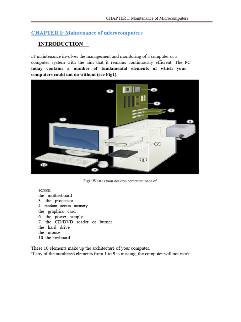 Microcomputer Maintenance Guide | PDF | Bios | Booting