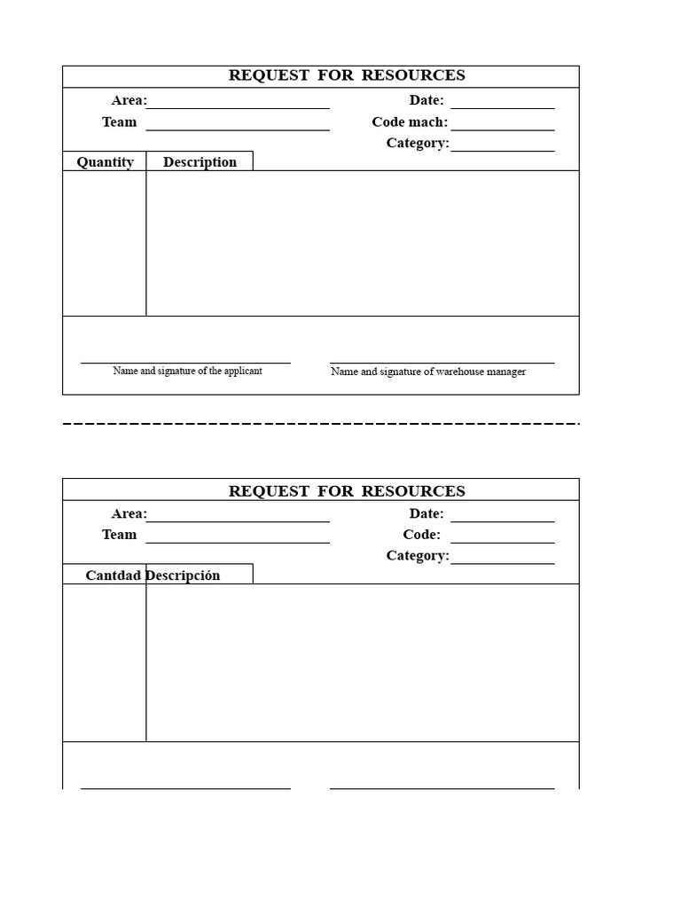 Storage Request | PDF