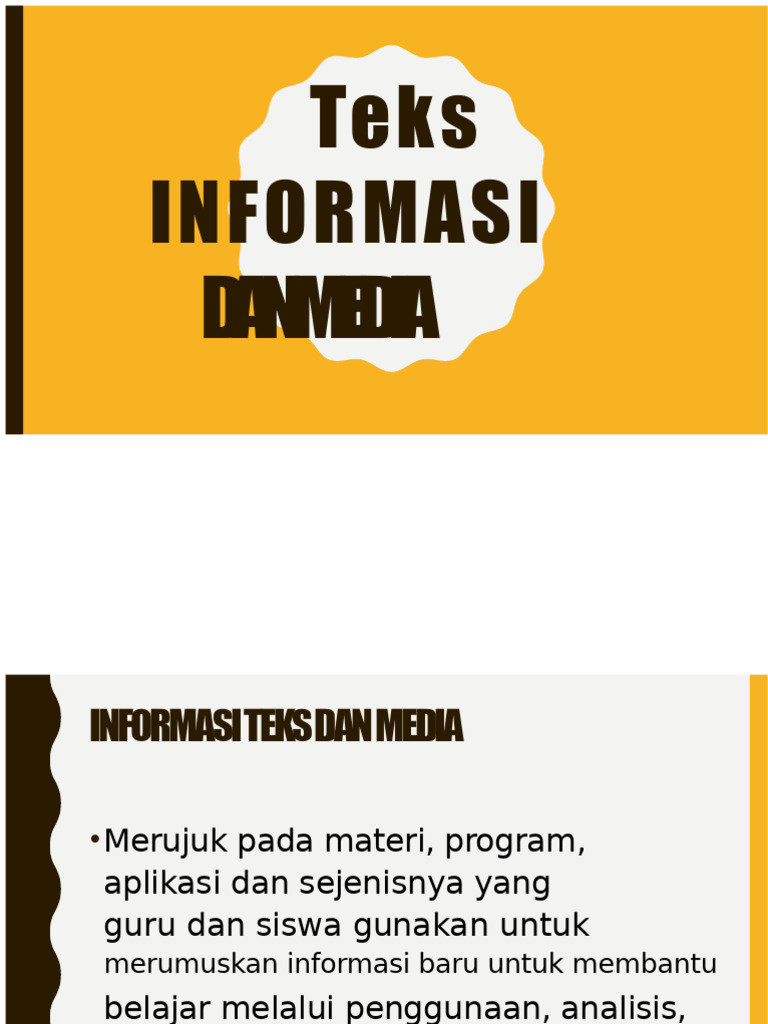 Media dan Desain Informasi Pembelajaran | PDF