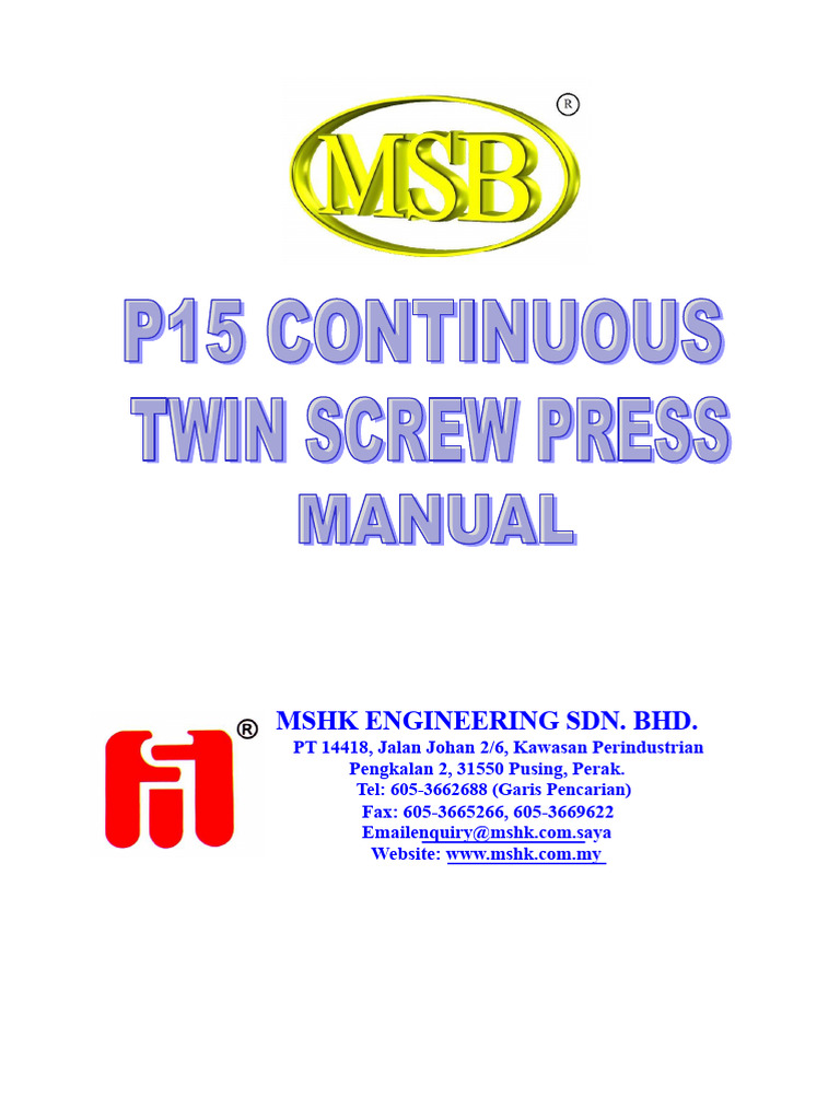 Manual Sekrup MSB P15 [2022].pdf | PDF