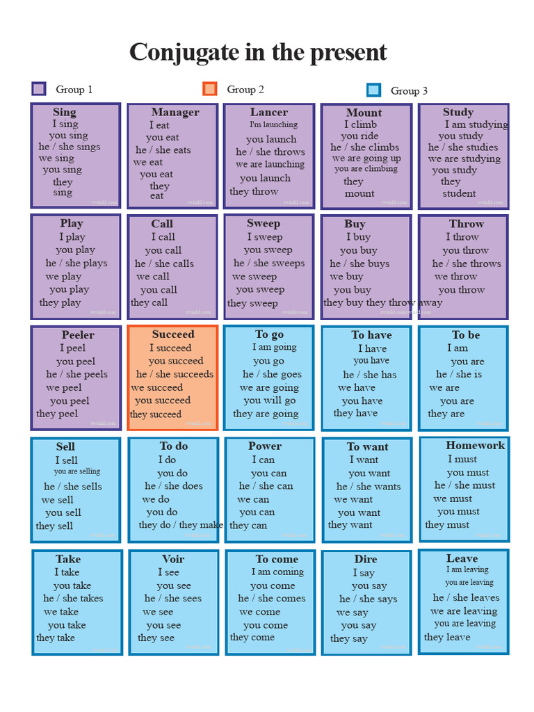 FR2 FR 69 Information Sheet Conjugate in The Present | PDF ...