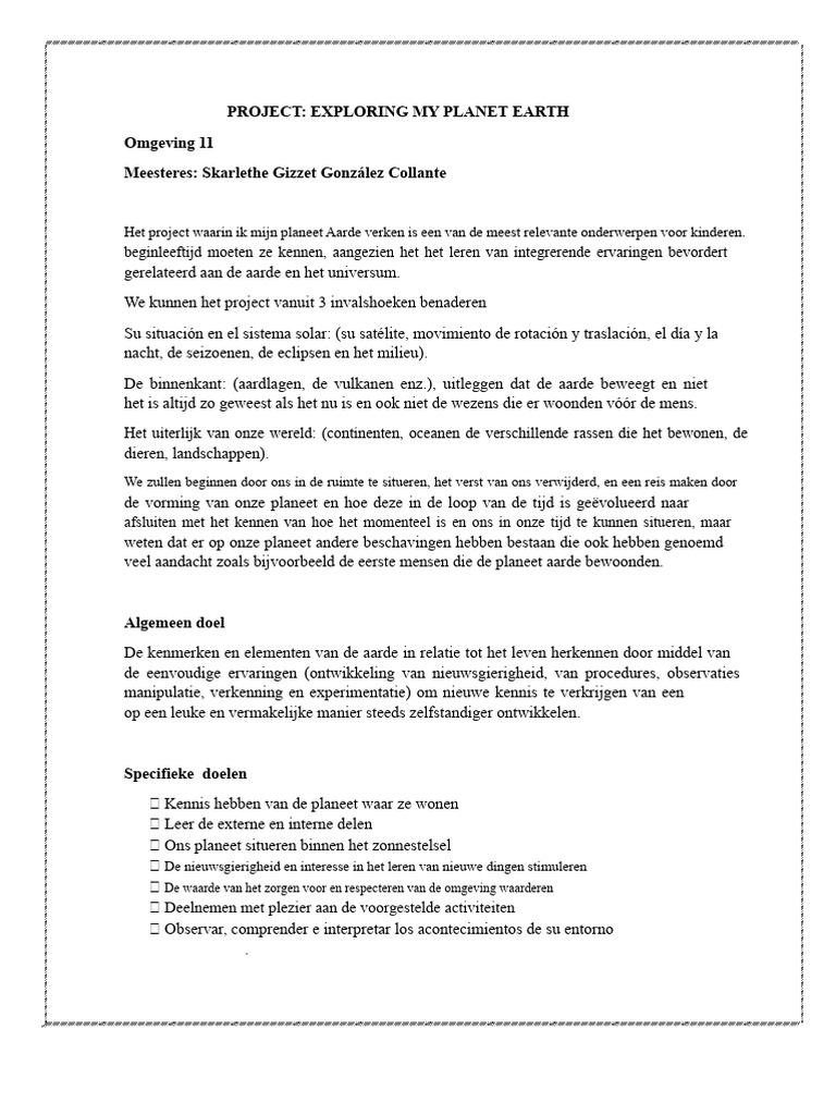 PROJECT EXPLORING MY PLANET EARTH (Auto-Saved) | PDF
