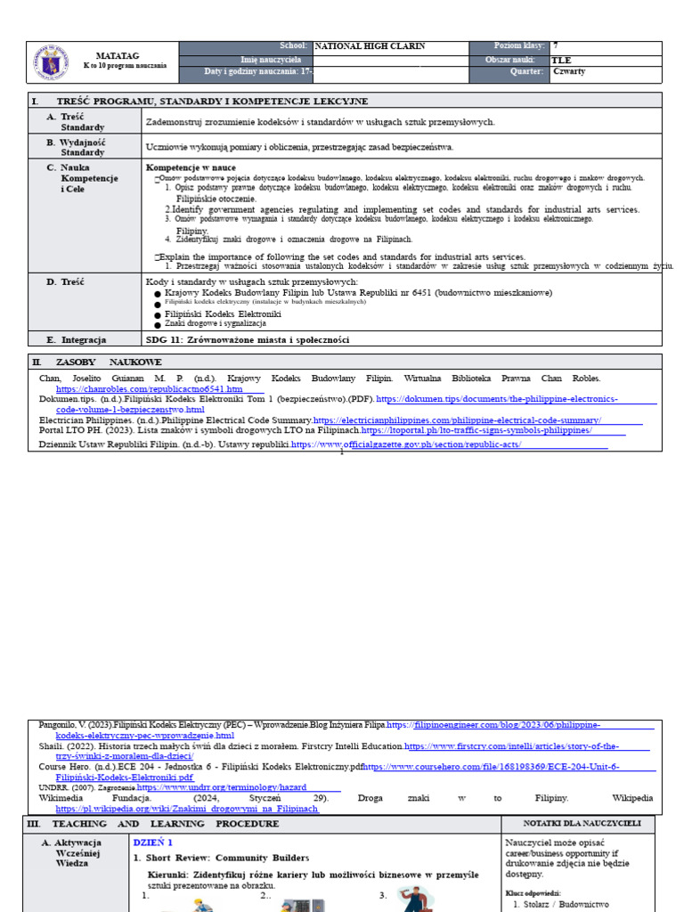 DLL Matatag - Tle 7 Q4 W2 | PDF