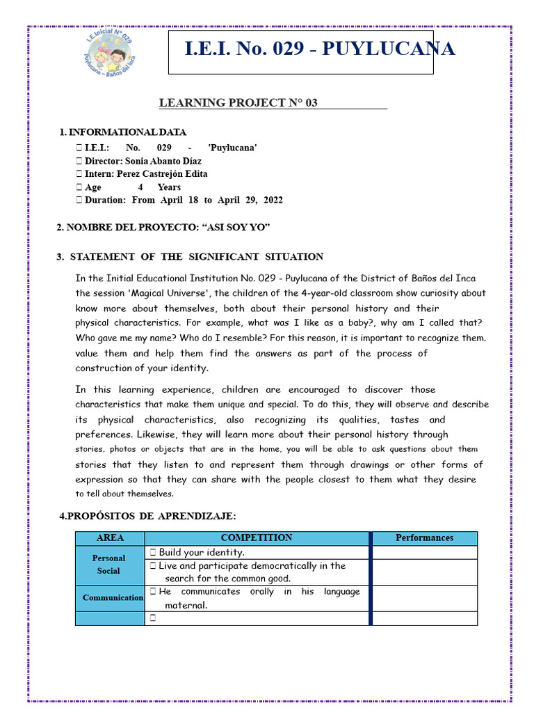 I Am Unique and Special | PDF | Knowledge | Teachers