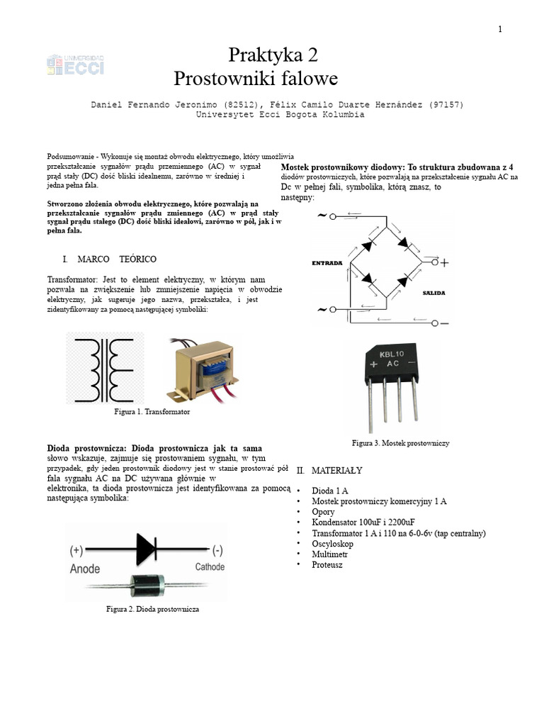 Przewodnik #2 Prostowniki | PDF