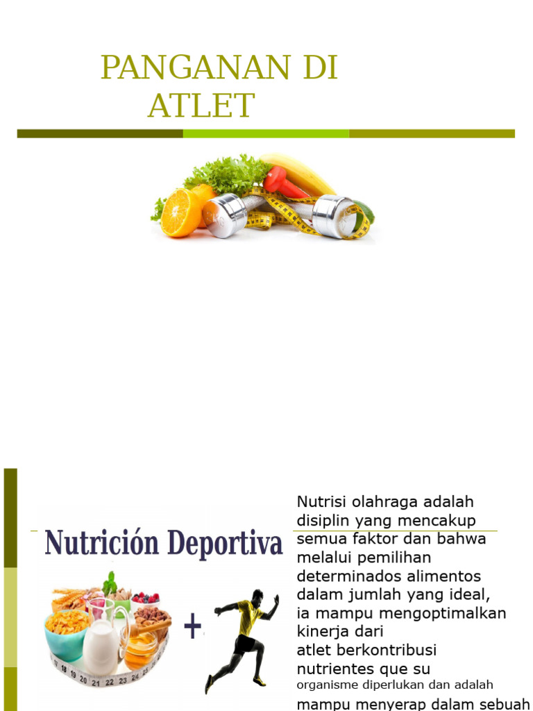 Nutrisi Untuk Atlet | PDF