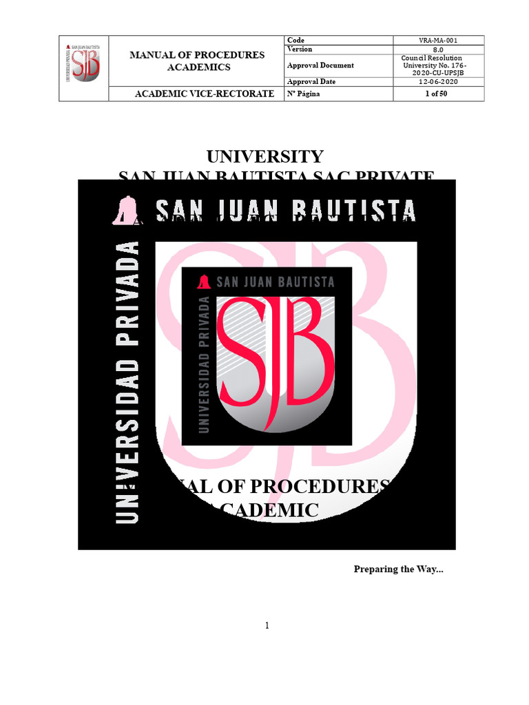 Academic Procedures Manual V 8.0 | PDF | Birth Certificate