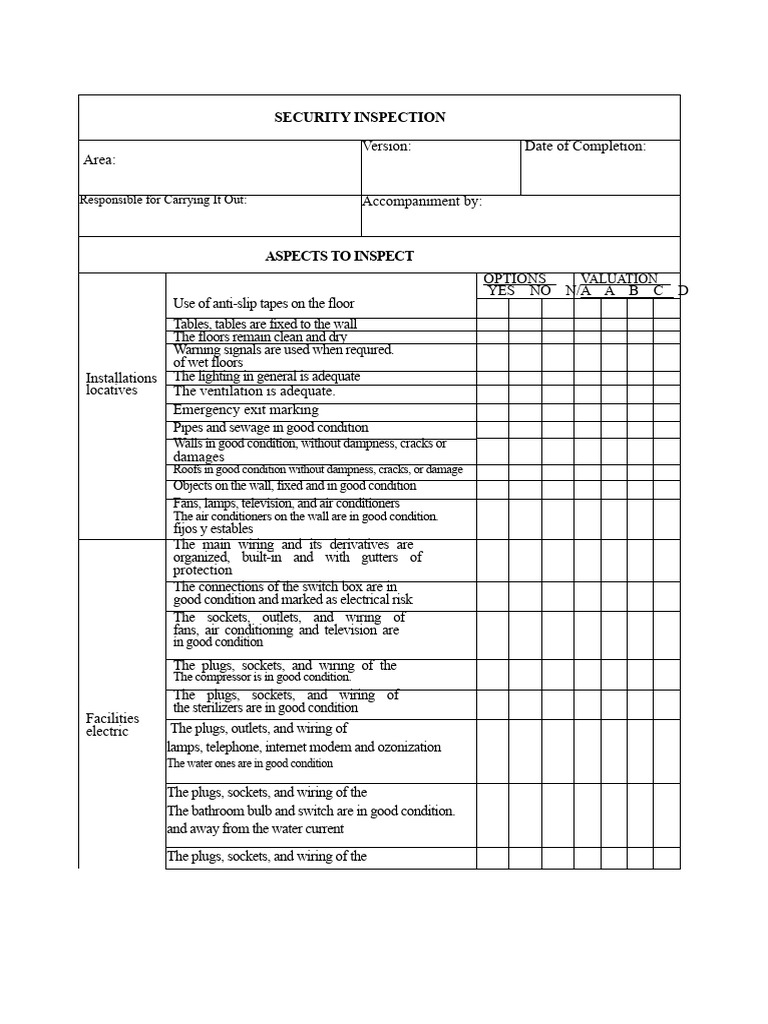 DENTAL OFFICE SECURITY INSPECTION | PDF | Sterilization (Microbiology ...