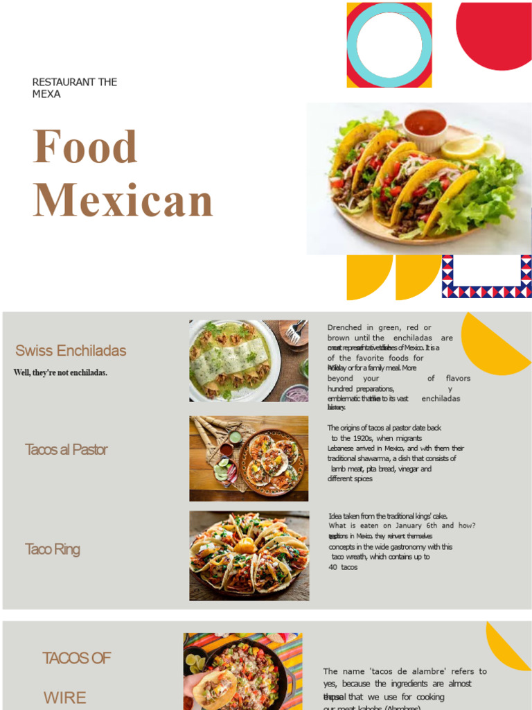 Mexican Food | PDF | Mexican Cuisine | Taco