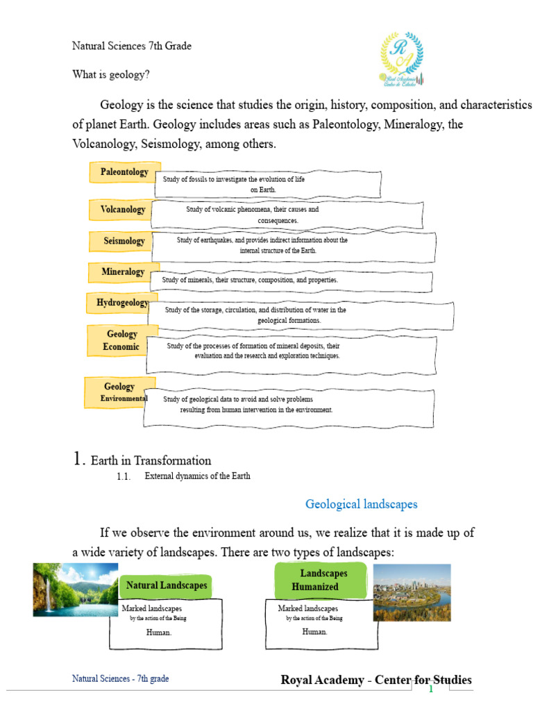 Science Summaries 7th Grade - Up To Sedimentary Rocks | PDF | Rock ...